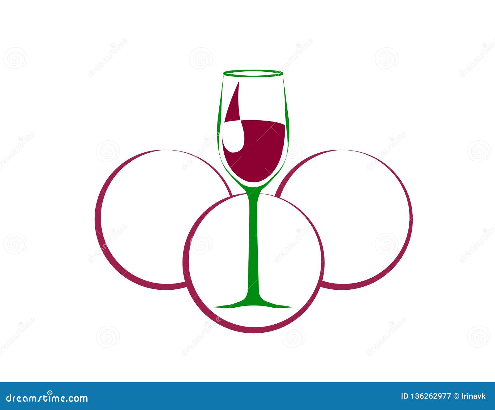 Wine symbol. vector stock vector. Illustration of list - 136262977