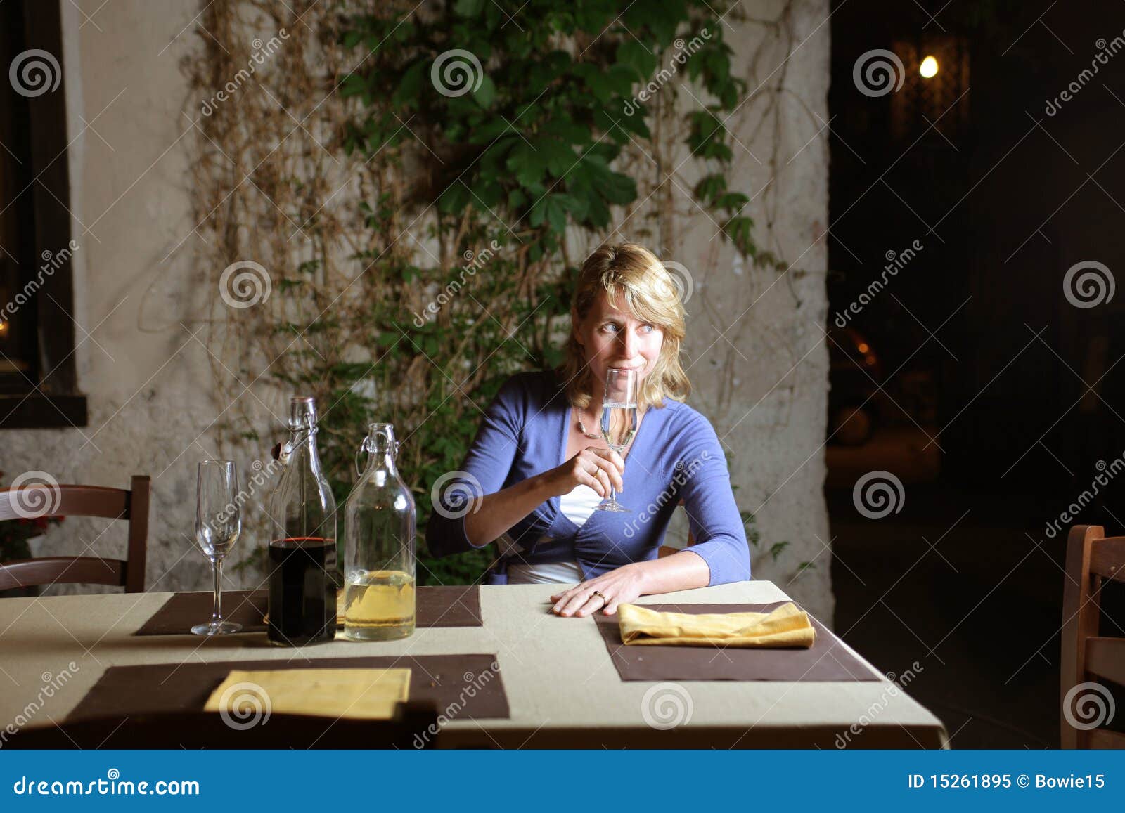 Wine taster stock image. Image of wine, woman, plant - 15261895