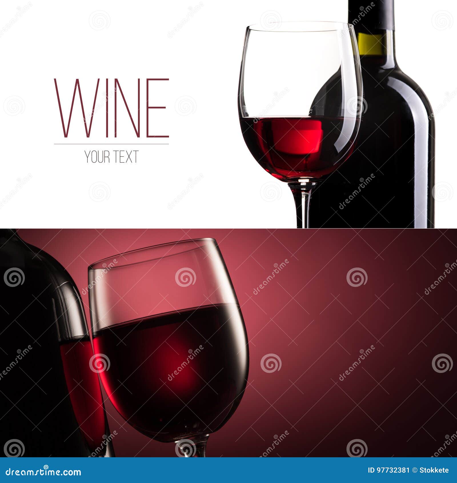 Wine Tasting and Celebration Banner Set Stock Image - Image of pinot ...
