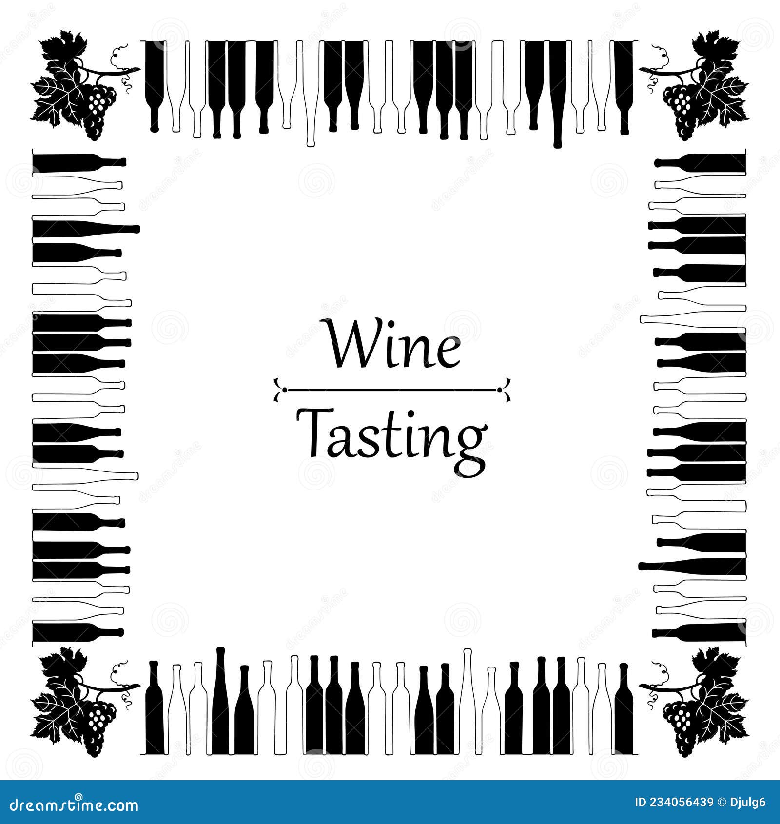 Wine Tasting Border Clip Art