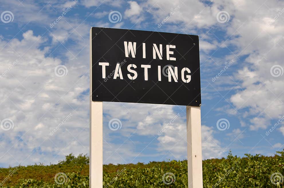 Wine Tasting Sign stock image. Image of taste, advertising - 15701461