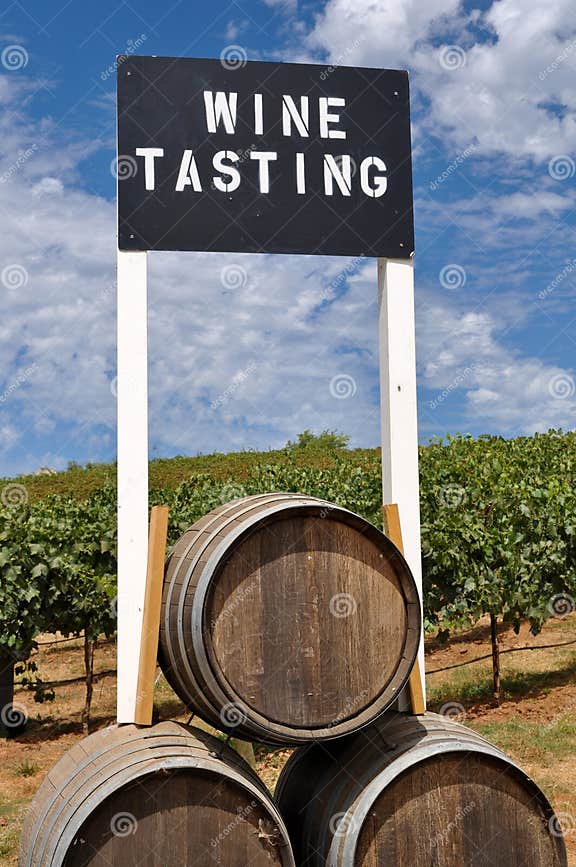 Wine Tasting Sign stock photo. Image of advertise, sign - 22619322