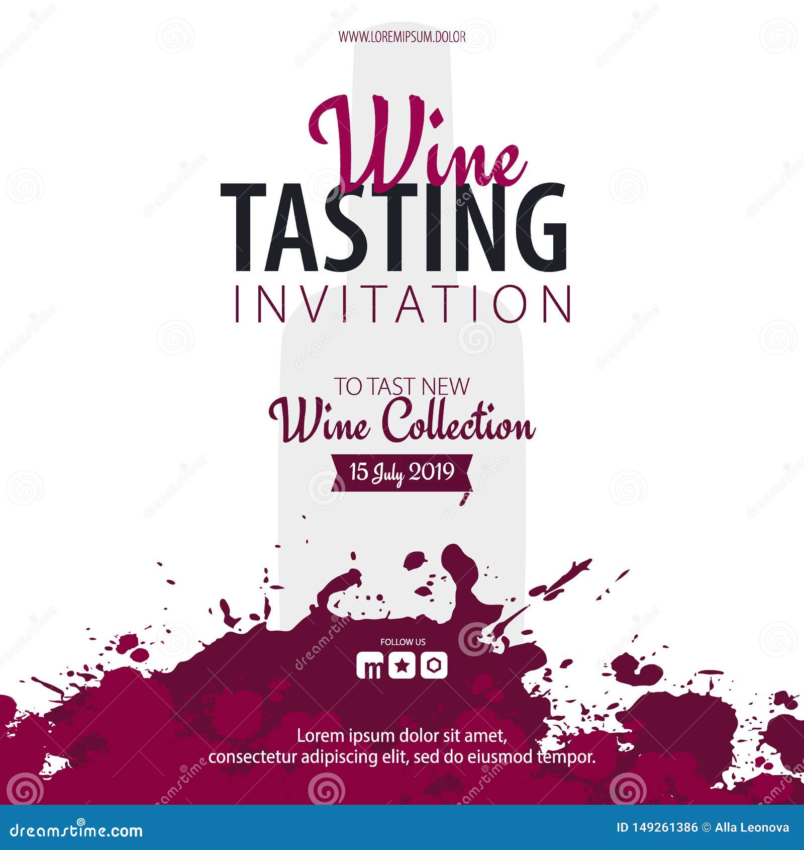 Wine Tasting. Template for Promotions or Presentations of Wine Events ...