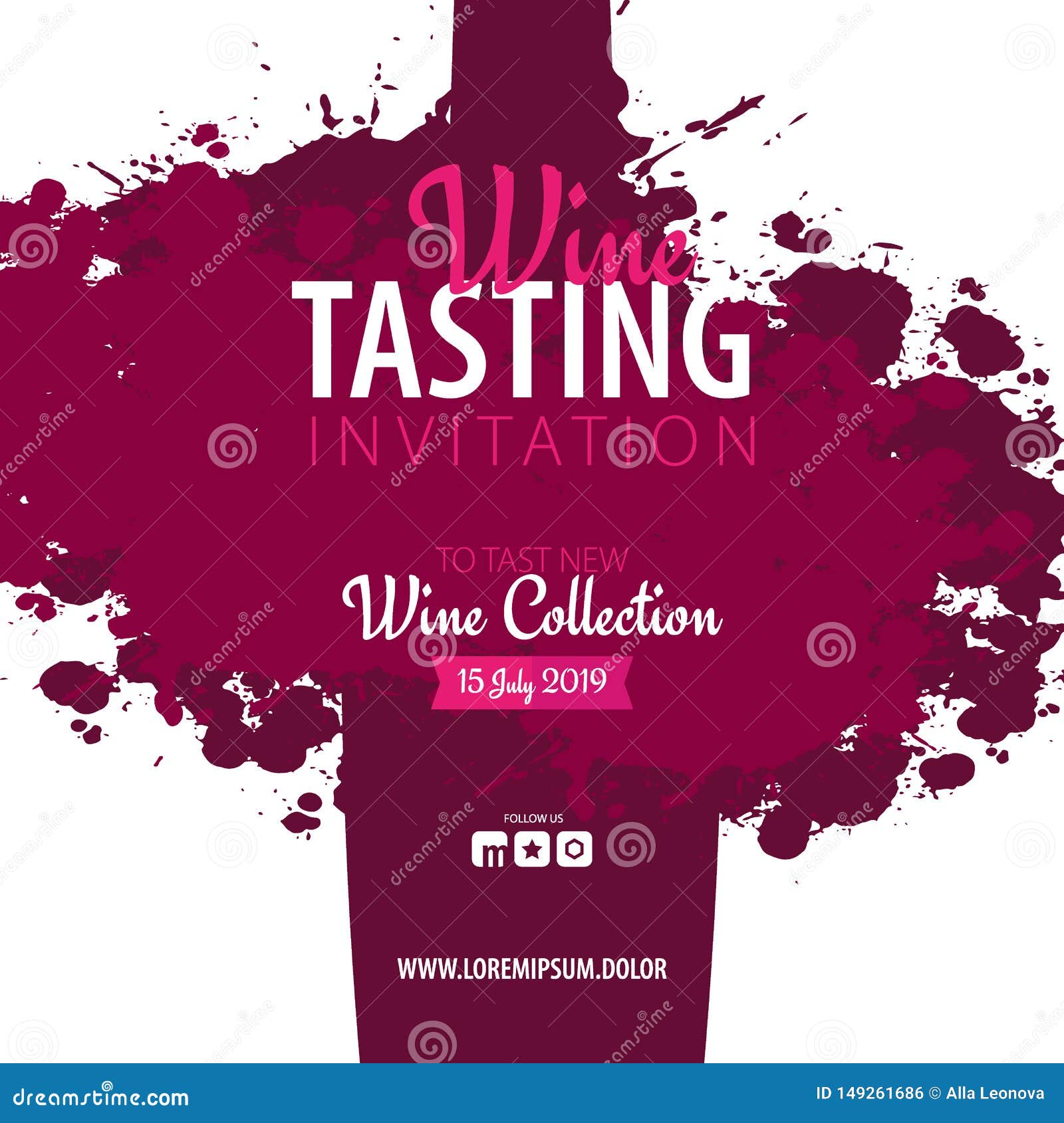 Wine Tasting. Template for Promotions or Presentations of Wine Events ...