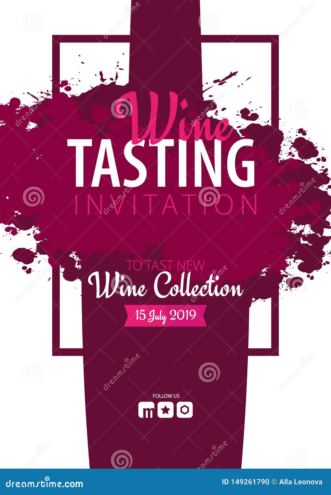 Wine Tasting. Template for Promotions or Presentations of Wine Events ...