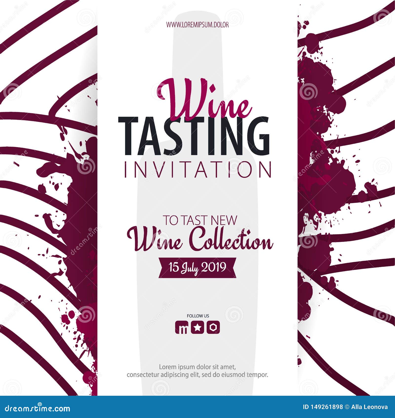 Wine Tasting. Template for Promotions or Presentations of Wine Events ...