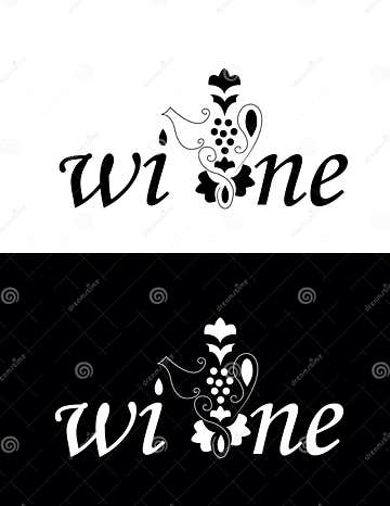 Wine or vine logo stock vector. Illustration of garden - 28278336