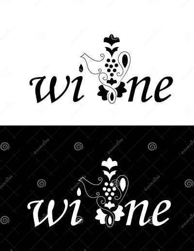 Wine or vine logo stock vector. Illustration of garden - 28278336