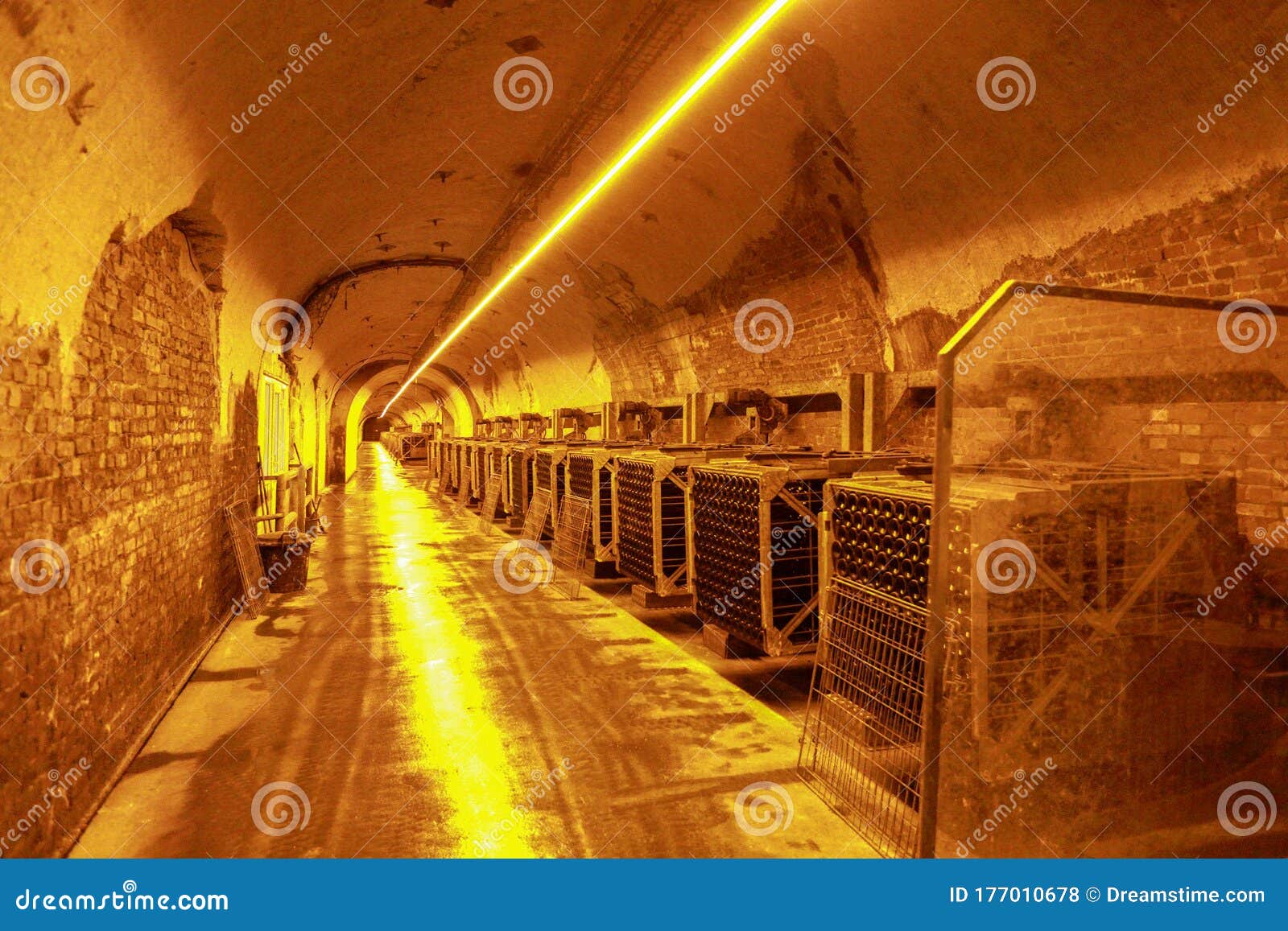 A Wine Warehouse Factory in an Oak Barrel Made of Grapes Stock Photo ...