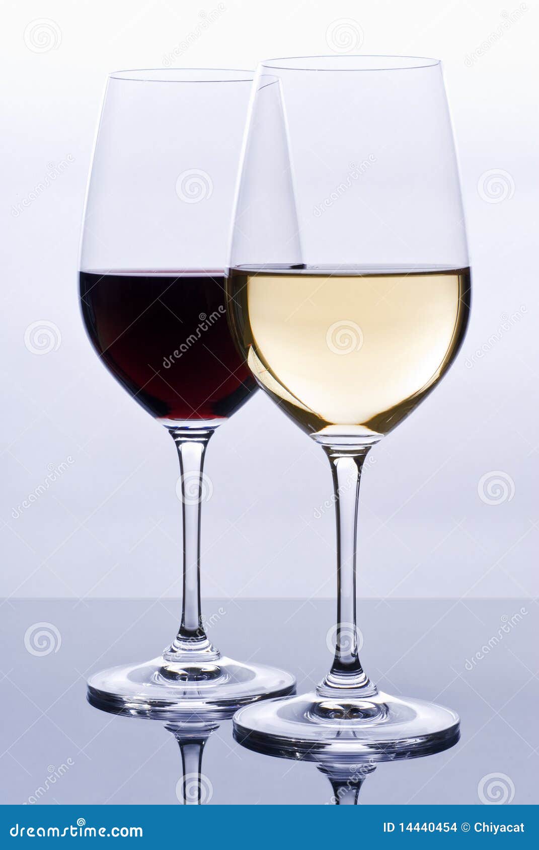 Wineglasses Filled with Colorful Wine Stock Photo - Image of beverage ...