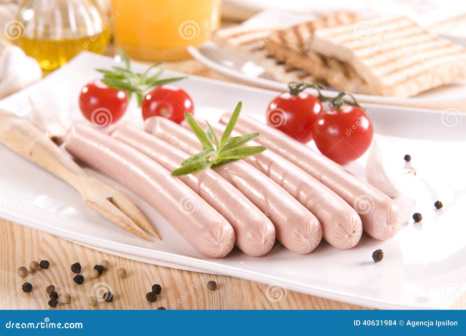 Winer stock photo. Image of green, wiener, boiled, lettuce - 40631984