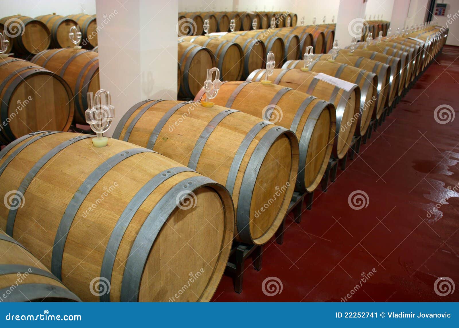 Winery barrels stock image. Image of indoor, alcohol - 22252741