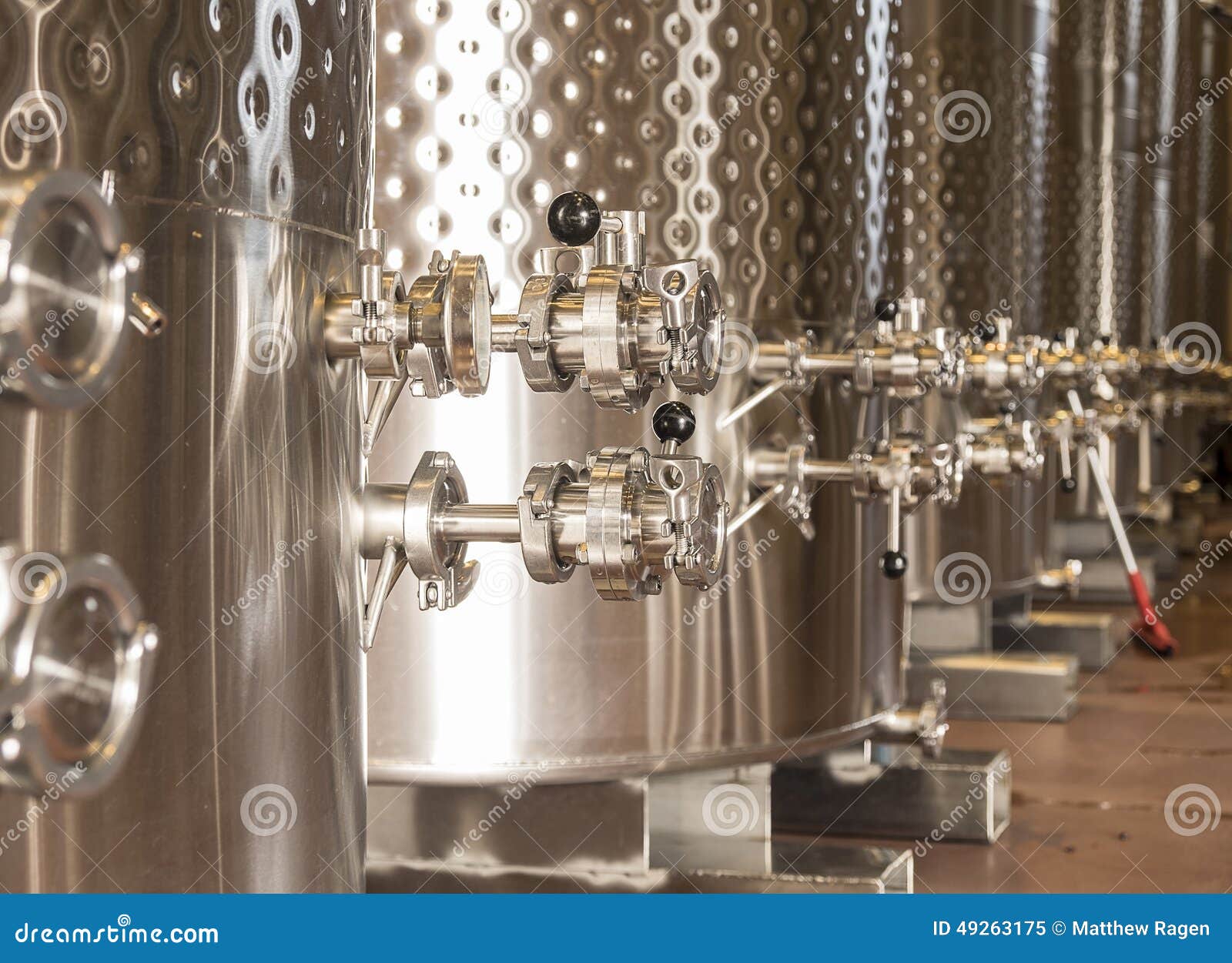 Fermentation Tanks For Making Different Types Of Whiskey In The ...