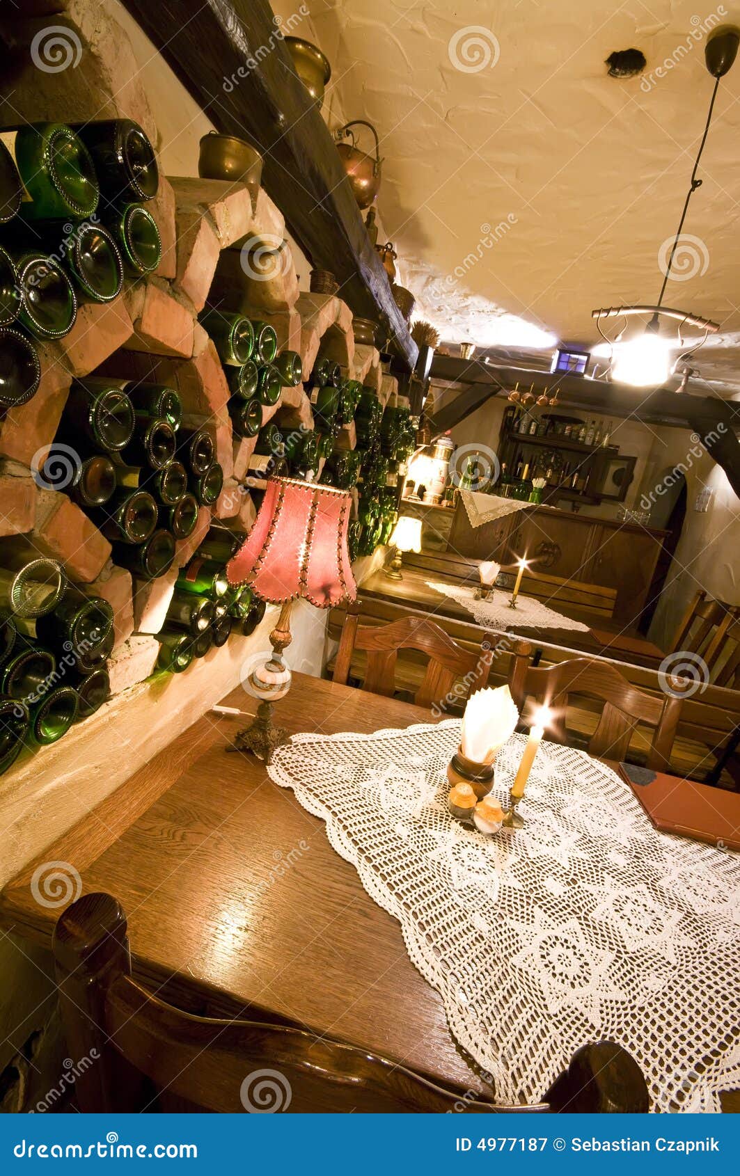Winery restaurant stock image. Image of lamp, wine, classic - 4977187