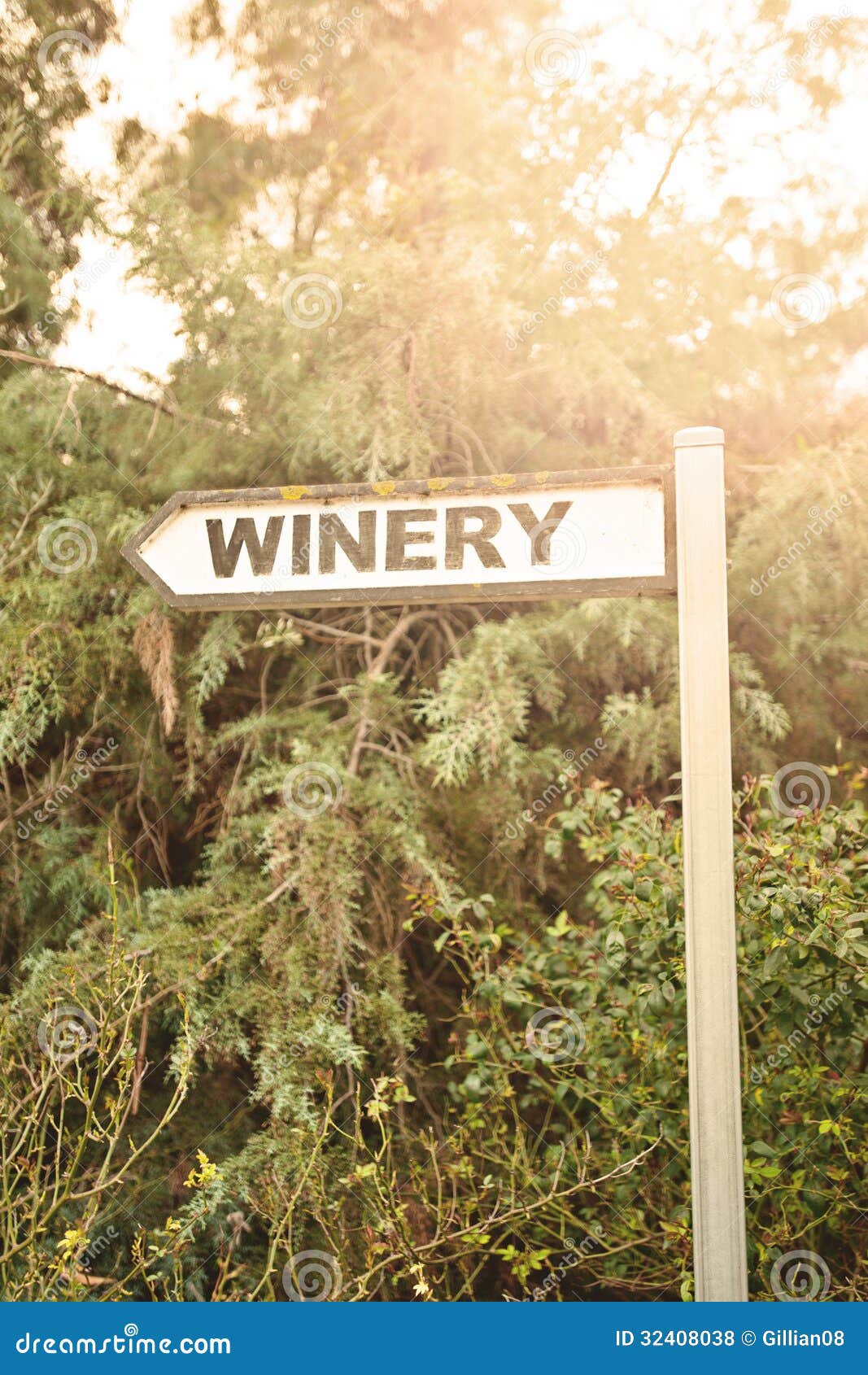 Winery sign stock photo. Image of wine, simple, solar - 32408038