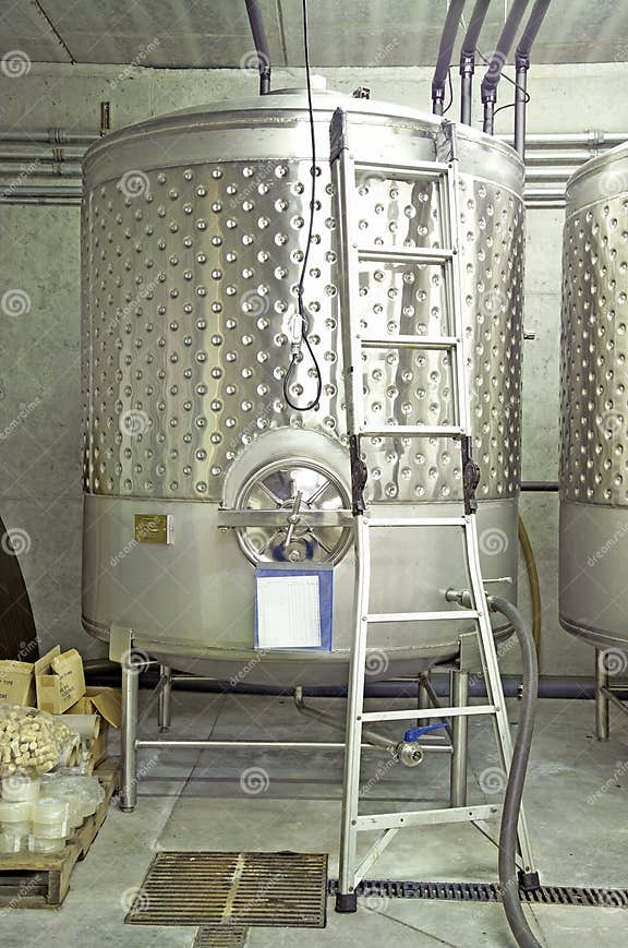 Winery-Single Vat stock photo. Image of grate, pinot, fermentation - 285926