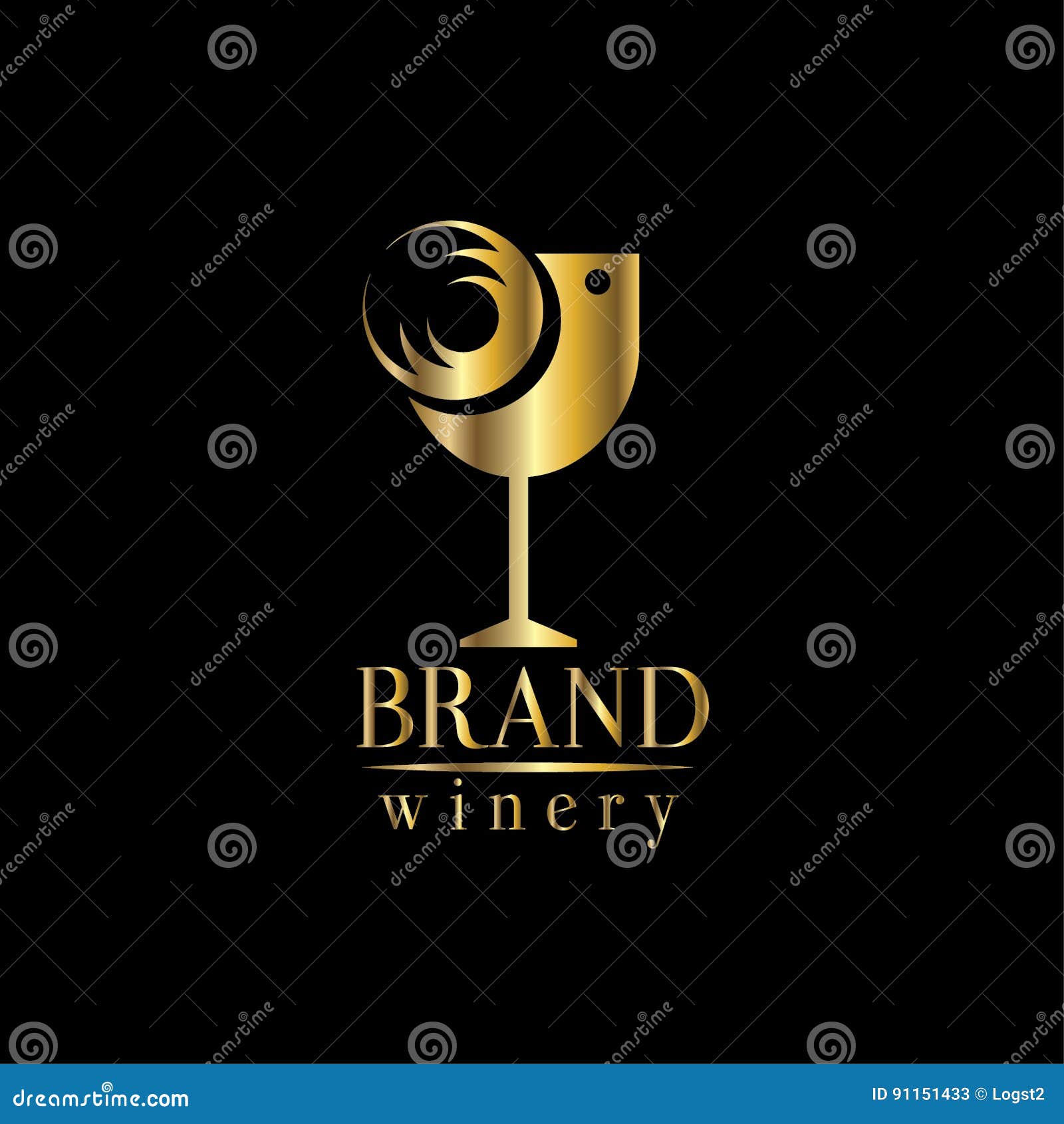 Winery vector logo stock vector. Illustration of compass - 91151433