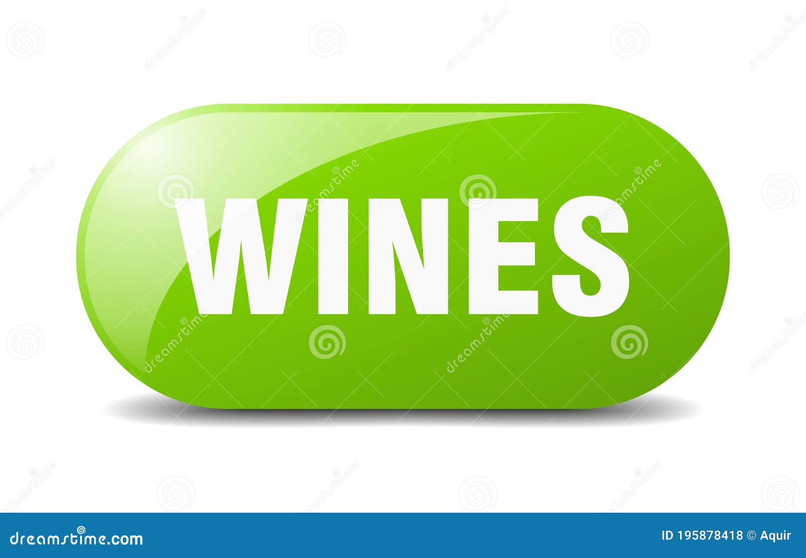 Wines Button. Wines Sign. Key. Push Button Stock Vector - Illustration ...