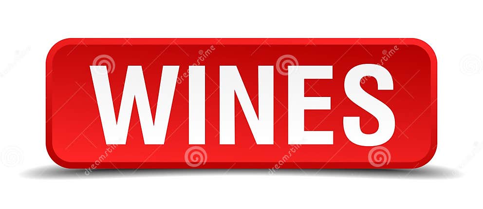 Wines button stock vector. Illustration of threedimensional - 121050620