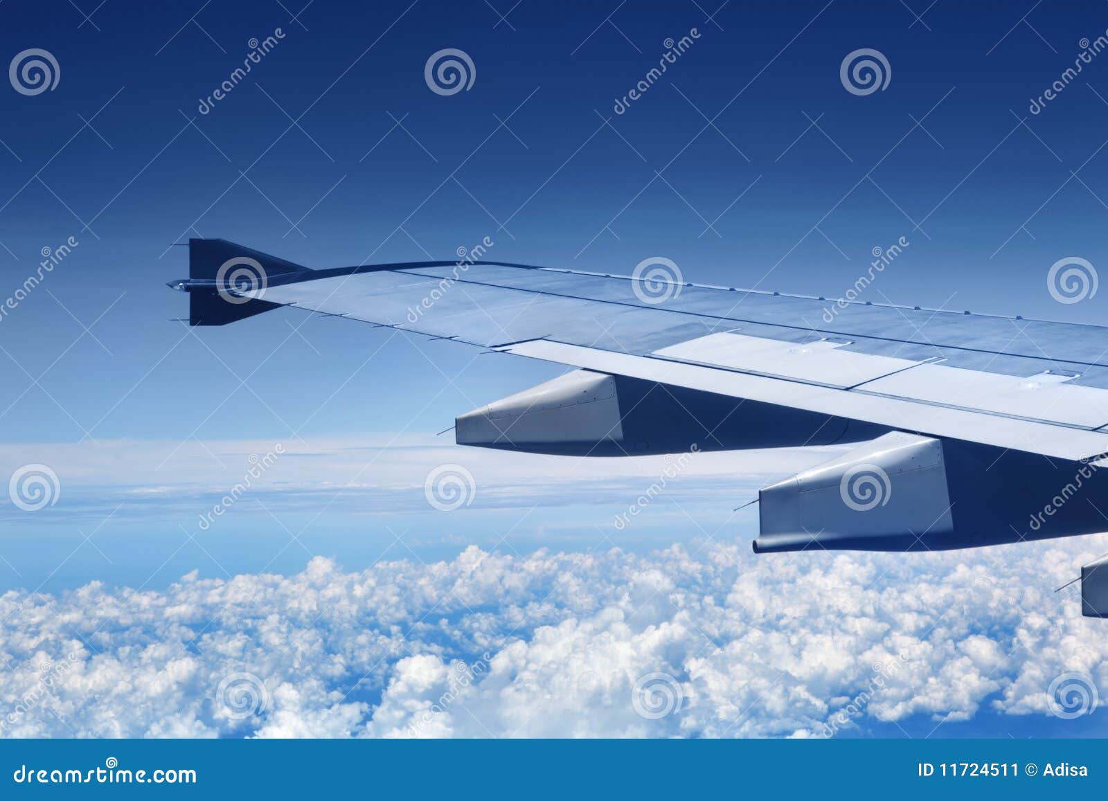 Wing of an airplane stock image. Image of space, sunlight - 11724511