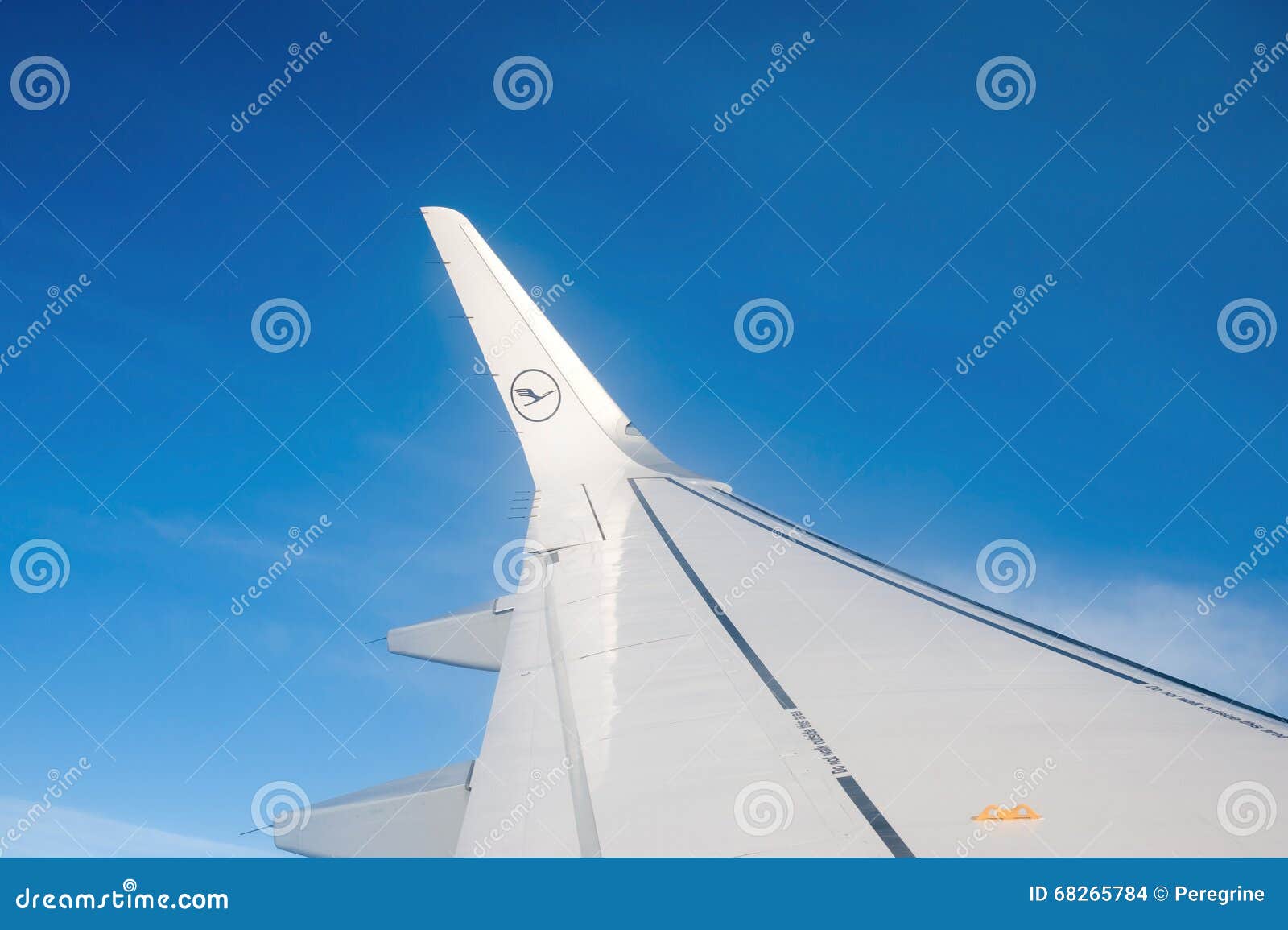 Wing of Airplane from Window Editorial Stock Image - Image of aerospace ...