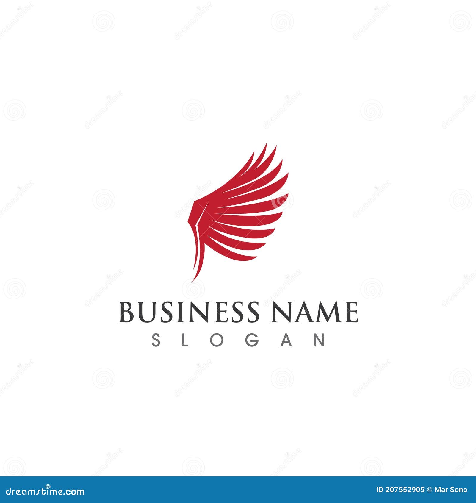 Wing Bird Logo and Symbol Vector Stock Vector - Illustration of feather ...