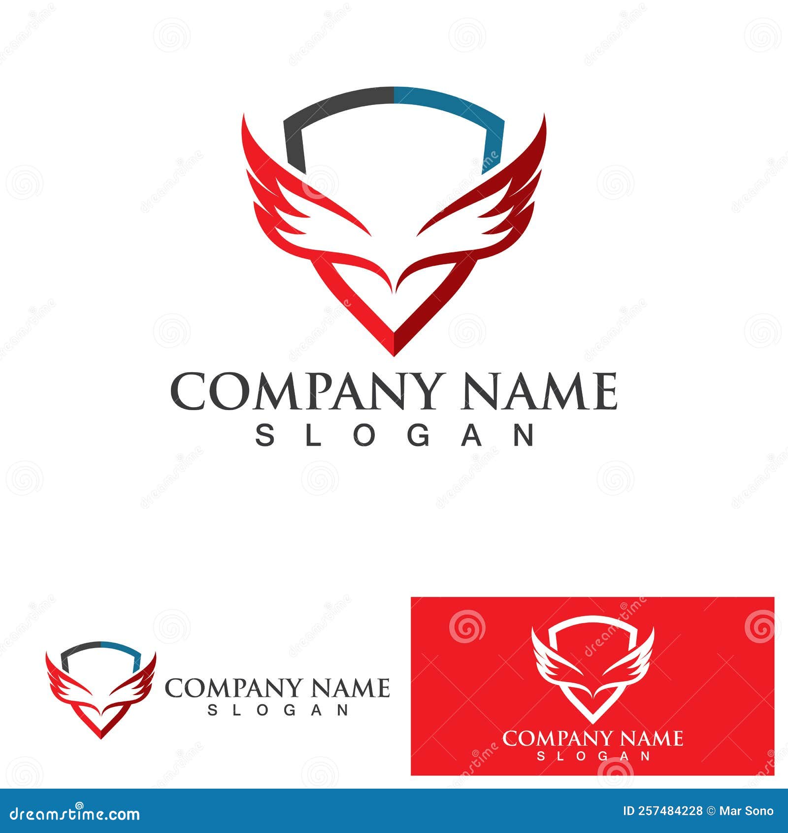 Wing Bird Logo Template Vector Stock Vector - Illustration of creative ...