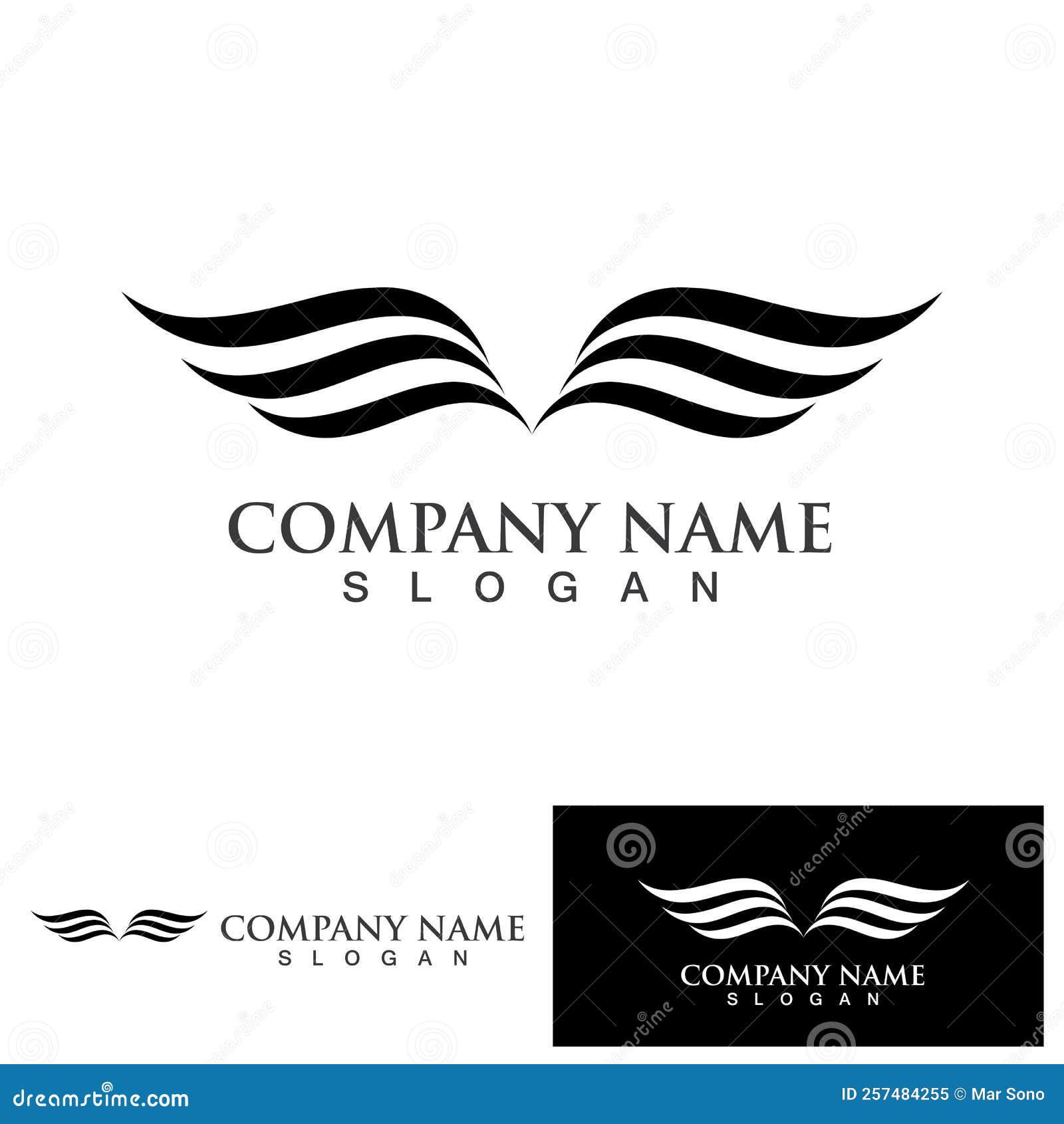 Wing Bird Logo Template Vector Stock Vector - Illustration of graphic ...