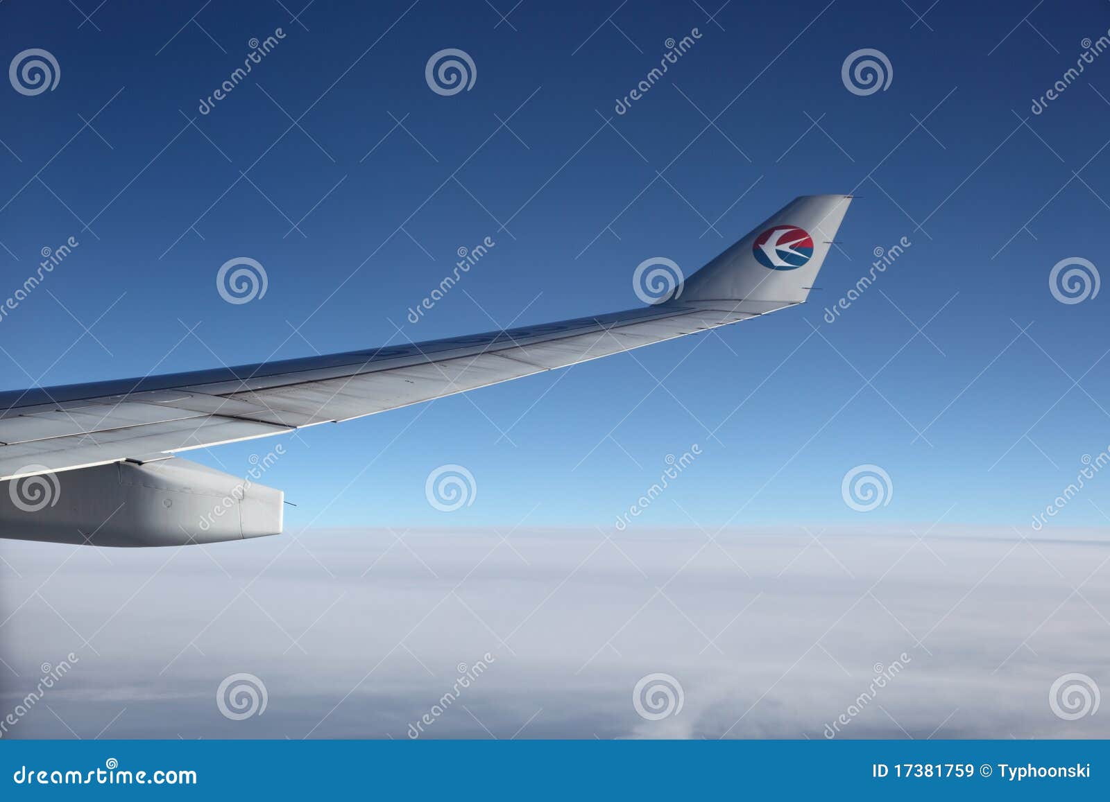 Wing of a China Eastern Airplane Editorial Stock Image - Image of ...