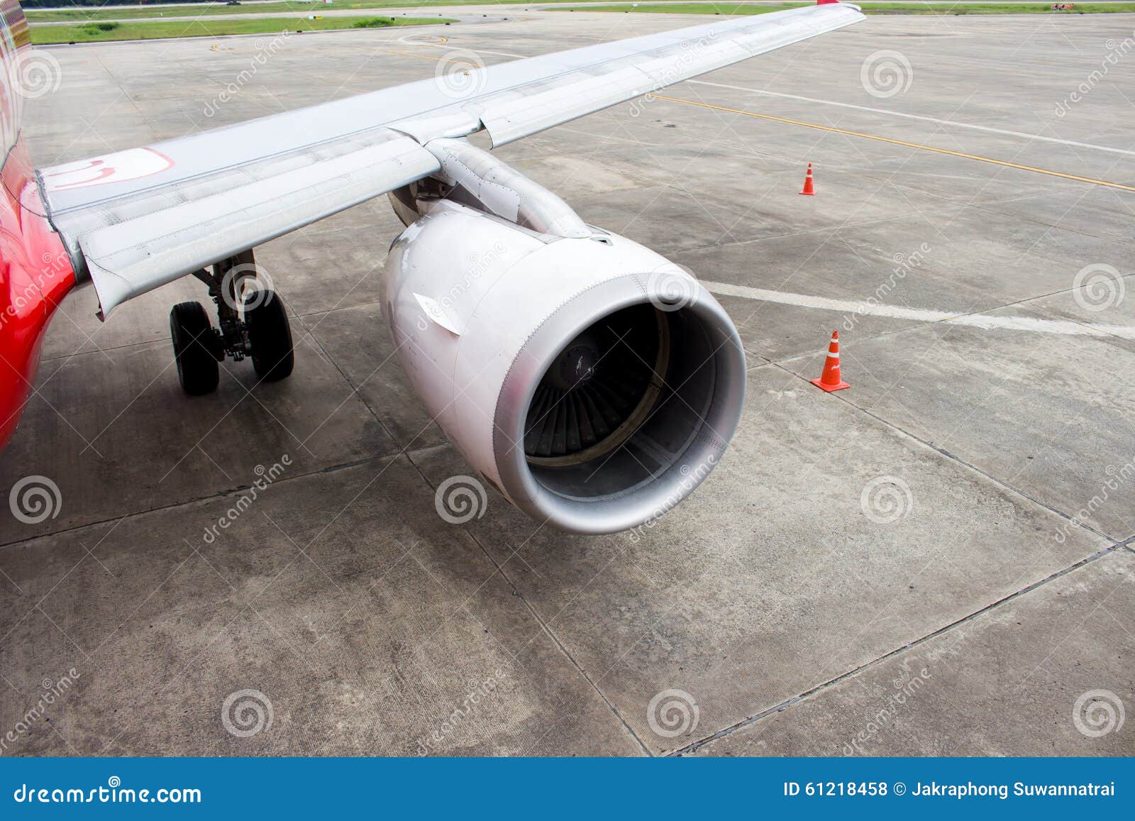 Wing and Engine a Part of the Plane Stock Photo - Image of industry ...