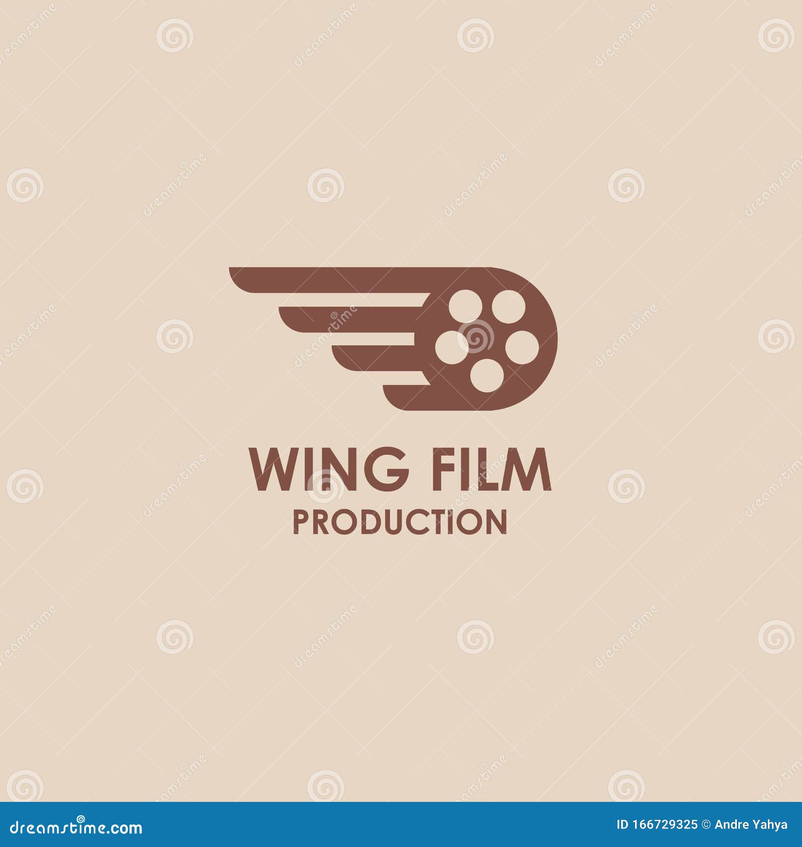 Wing film logo template stock image. Image of concept - 166729325