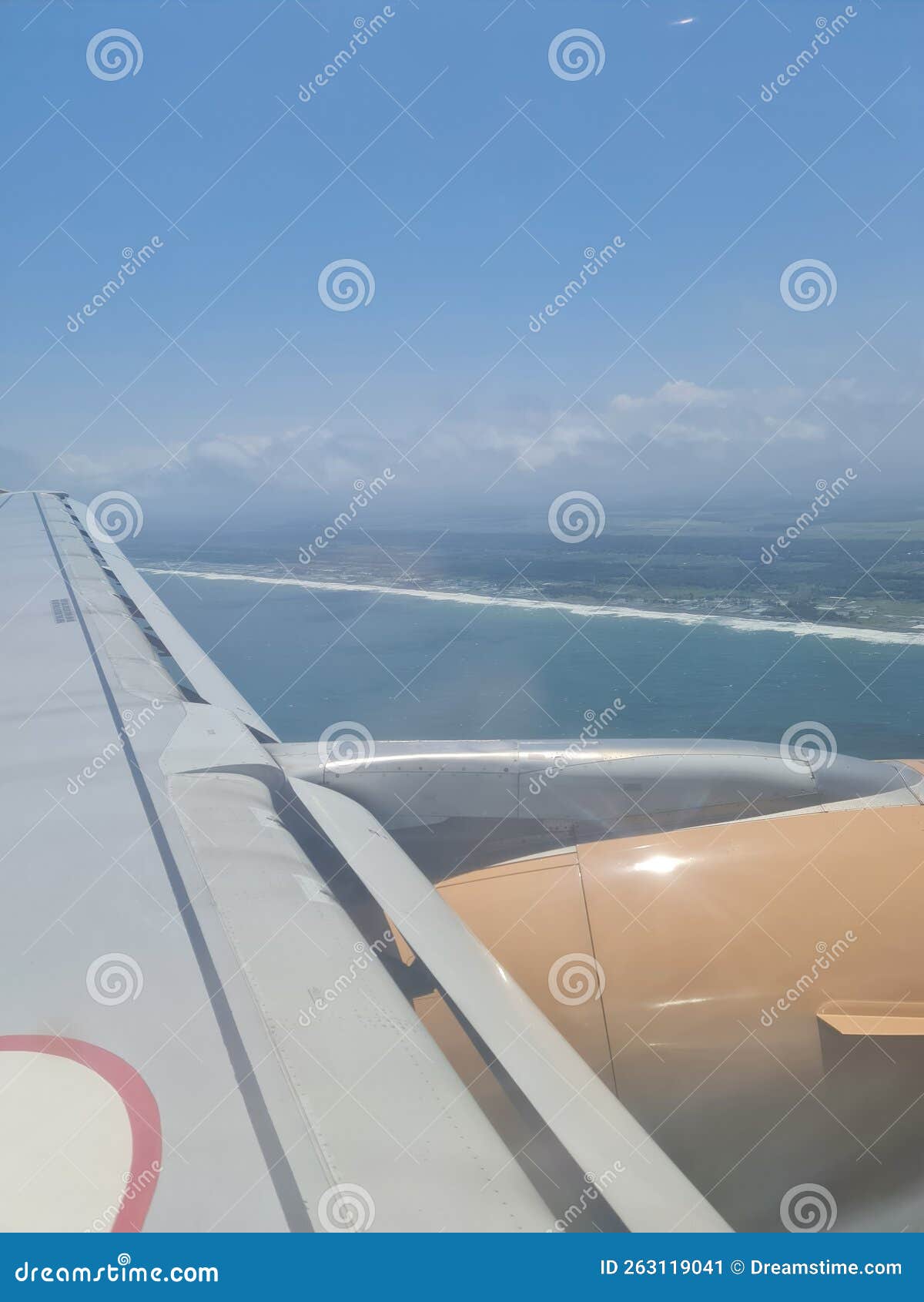 Wing fly over the air stock image. Image of architecture - 263119041