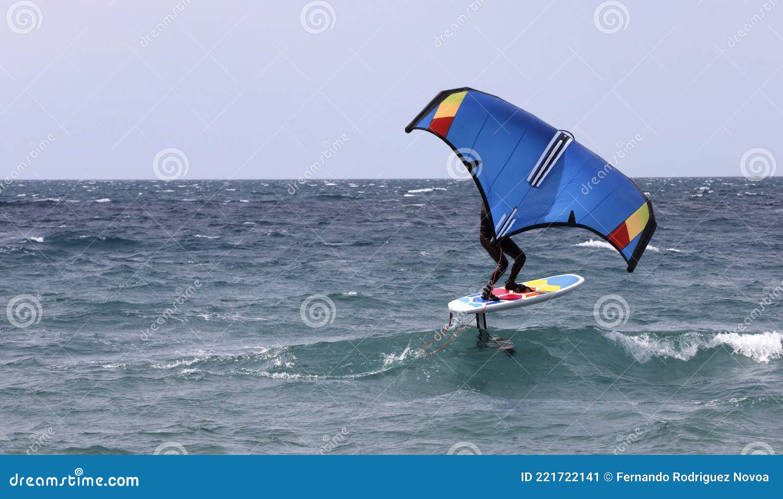 Wing Foil with Rider, Complete Set of Equipment for Practicing Windfoil ...