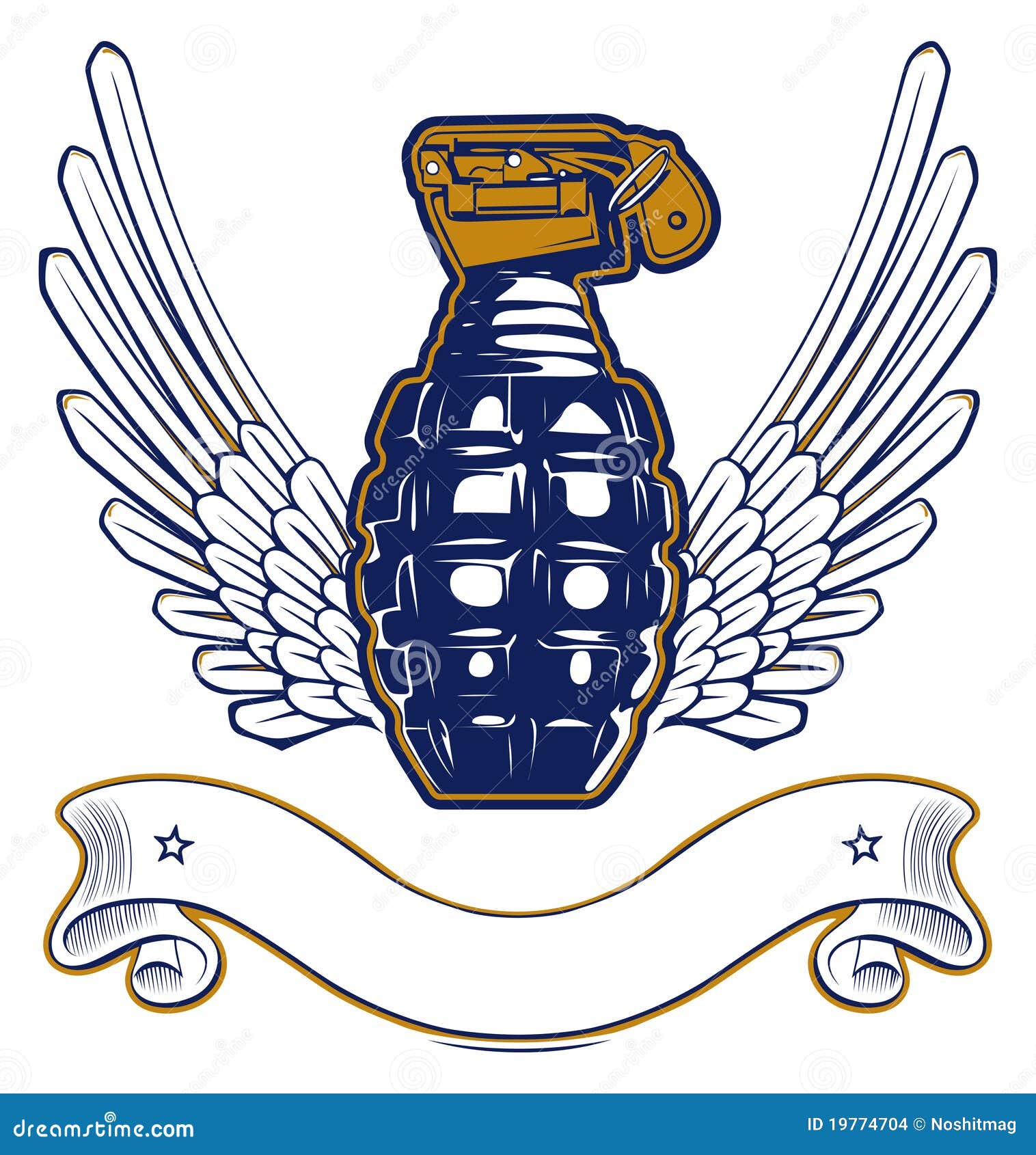 Grenade Head Stencil