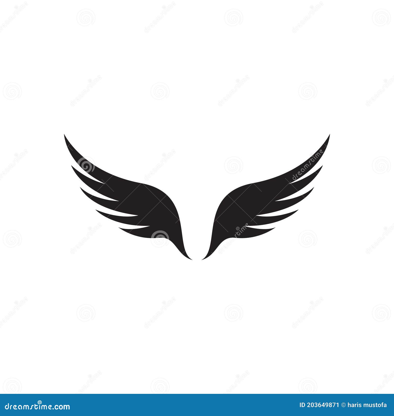 Wing Icon Design Template Vector Isolated Illustration Stock ...