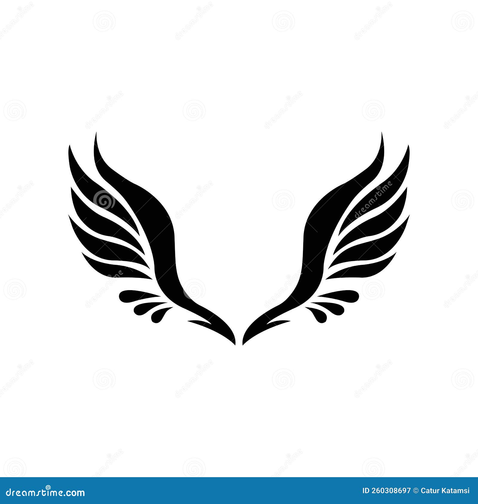 Wing Icon Logo Vector Design Stock Vector - Illustration of design ...