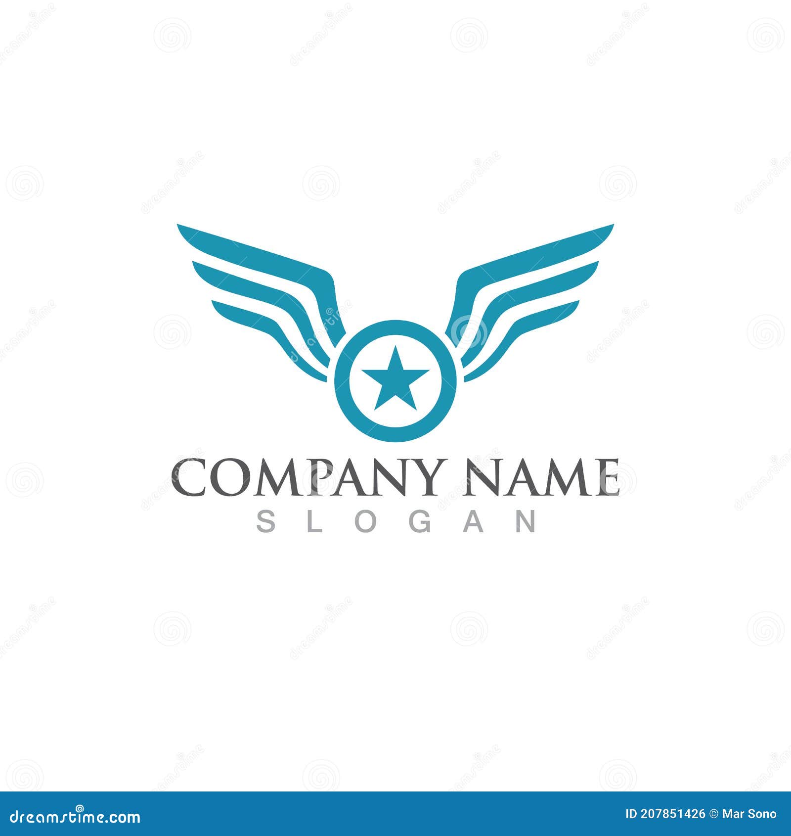 Wing Illustration Logo and Symbol Vector Stock Vector - Illustration of ...