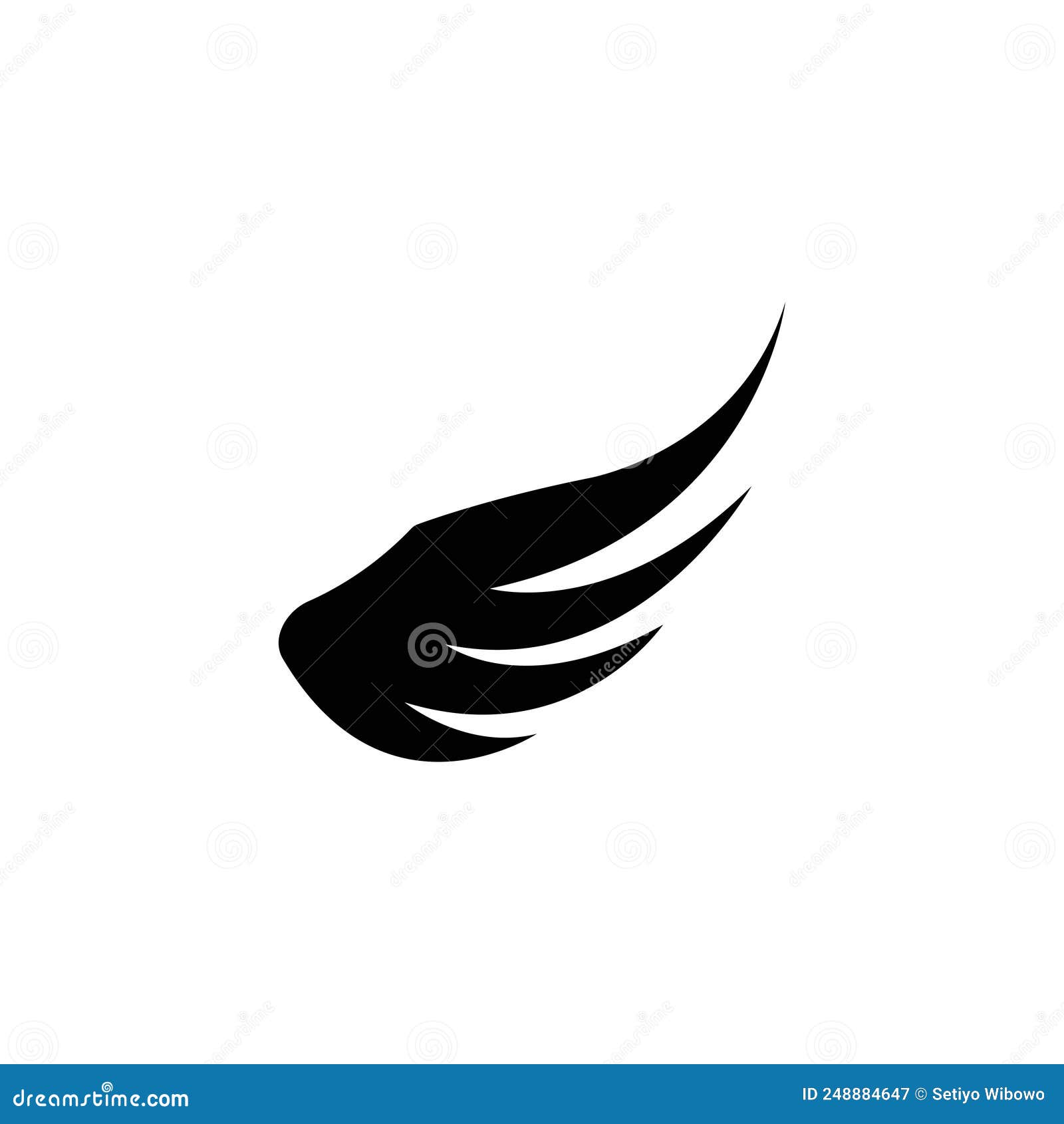 Wing Illustration Logo Vector Design Stock Vector - Illustration of ...
