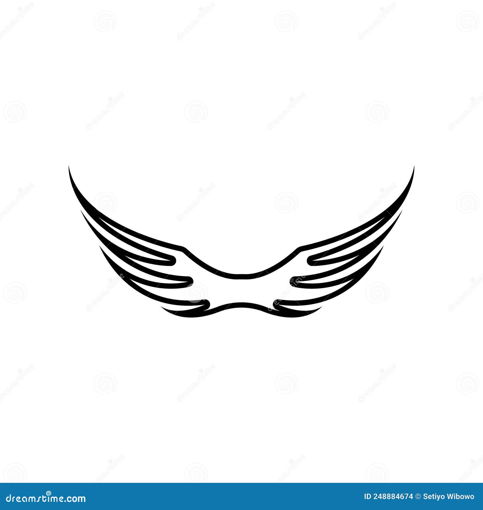 Wing Illustration Logo Vector Design Stock Vector - Illustration of ...