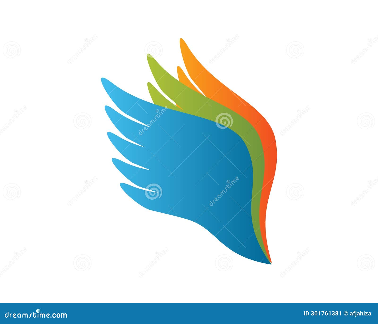 Wing Logo Icon Template Symbol Stock Vector - Illustration of paper ...