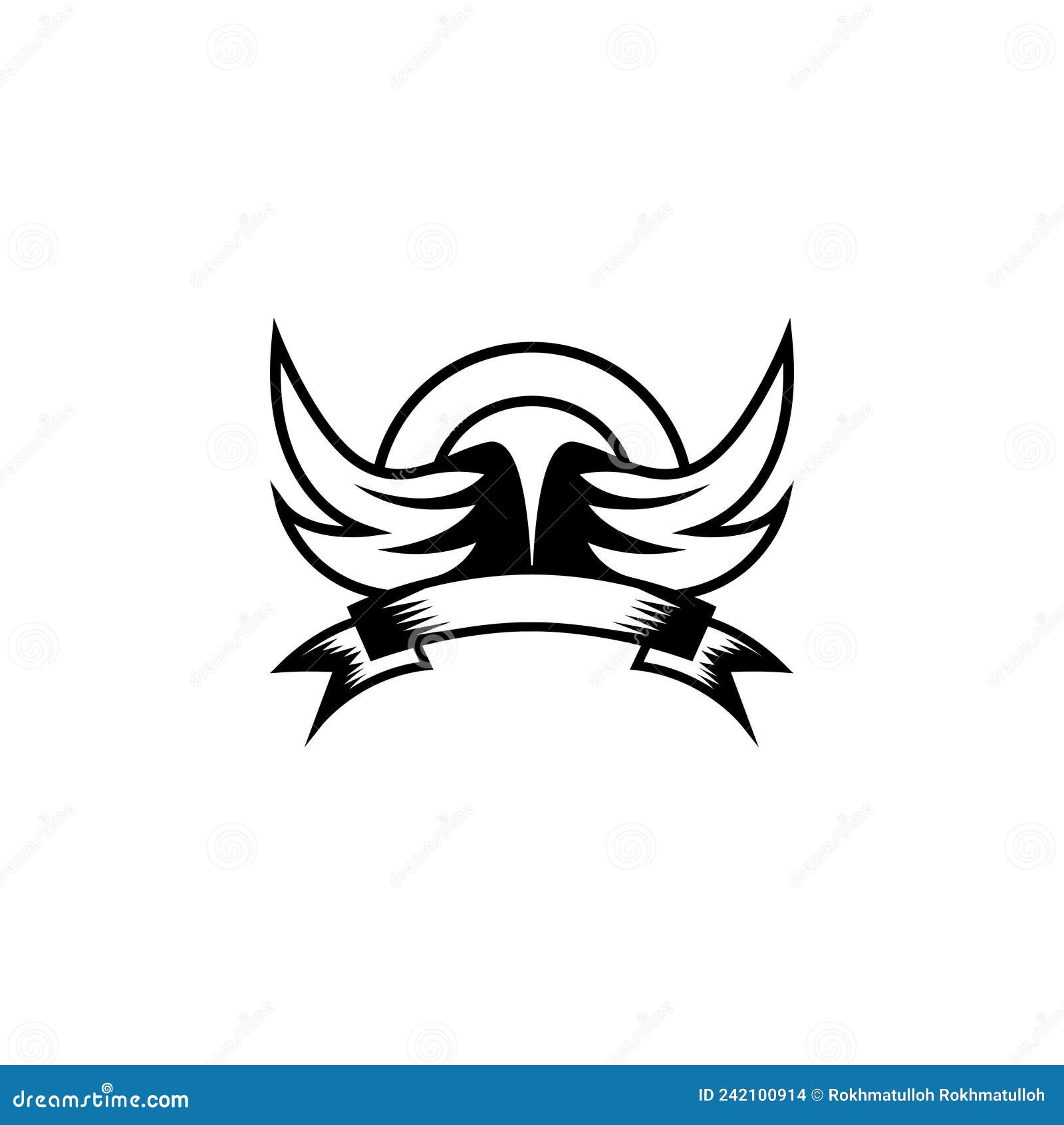 Wing Logo Illustration Emblem Design Concept Vector Stock Vector ...