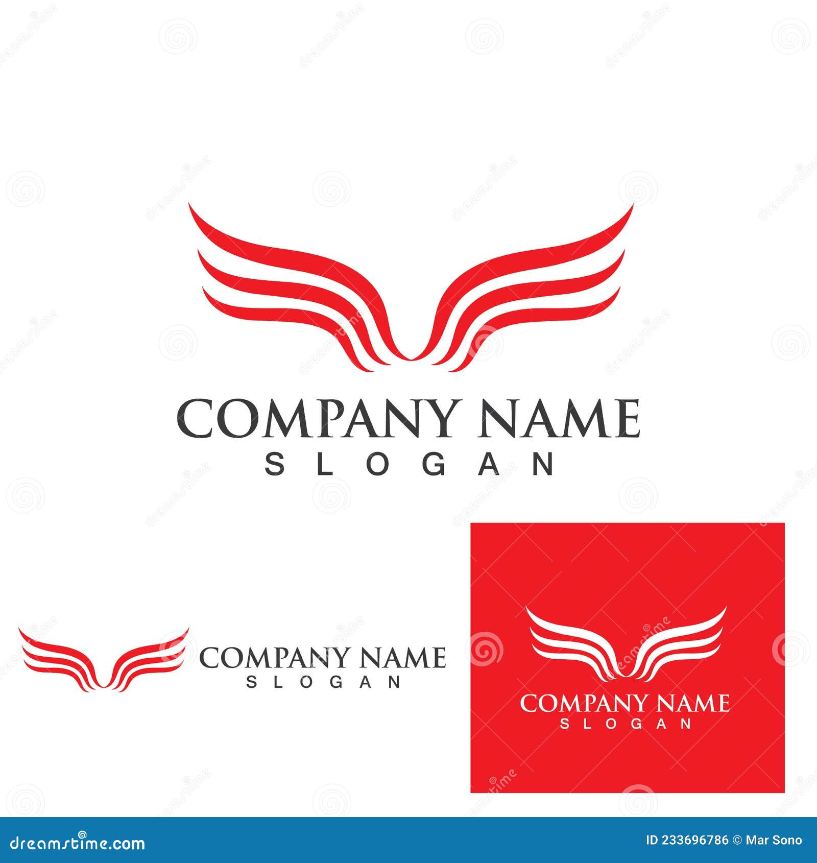 Wing Logo and Symbol Vector Eps10 Stock Vector - Illustration of brand ...