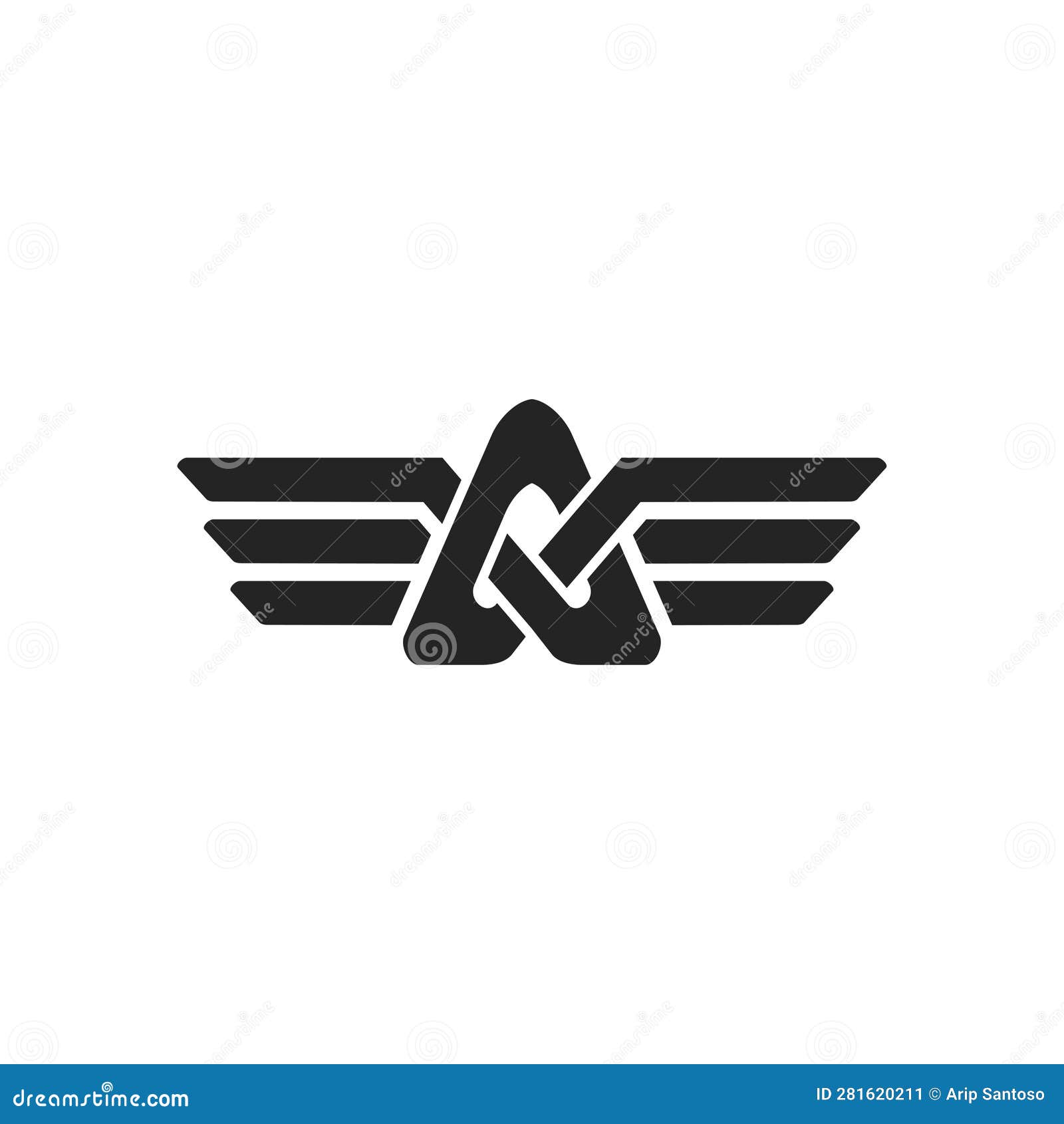 Wing Logo Template. Icon Illustration Brand Identity. Isolated and Flat ...