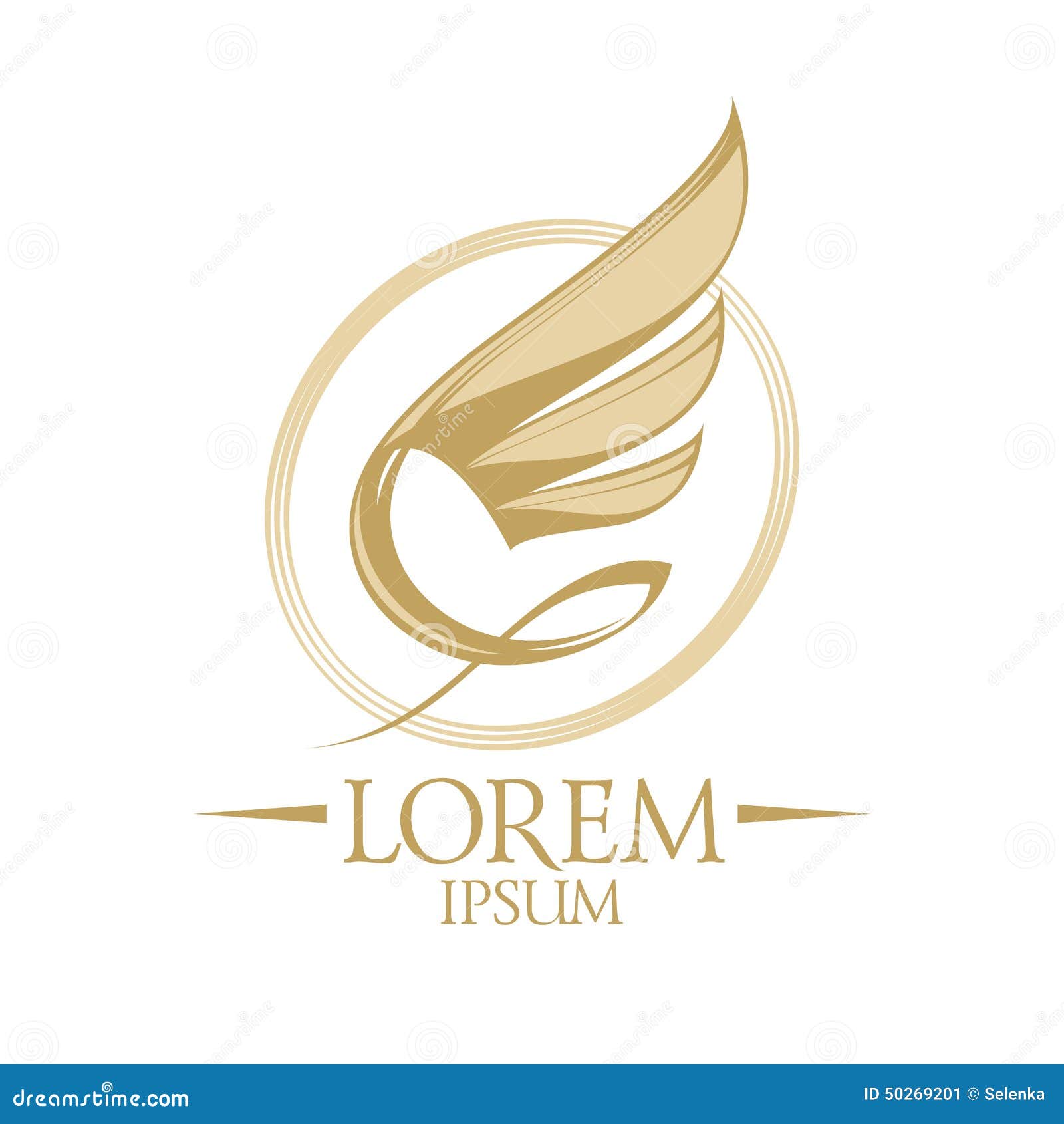 Wing logo template. stock vector. Illustration of jewellery - 50269201