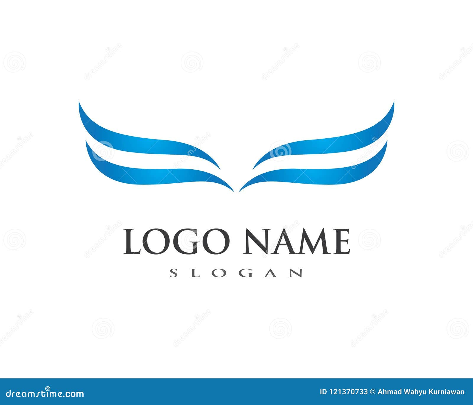 Wing Logo Template stock vector. Illustration of wing - 121370733