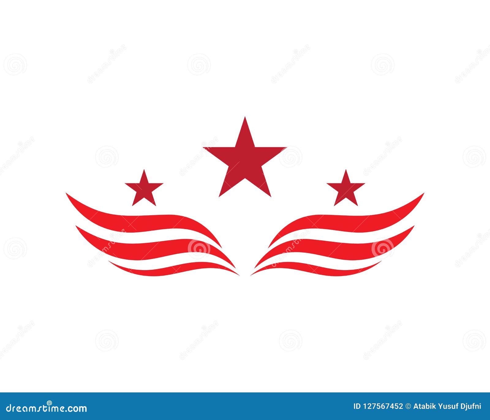 Wing symbol illustration stock vector. Illustration of flying - 127567452