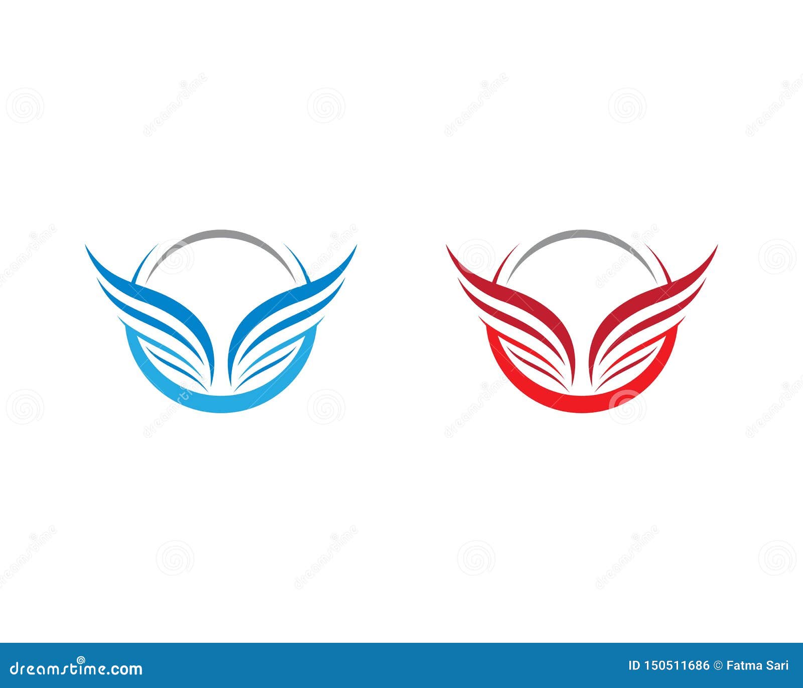 Wing logo template stock vector. Illustration of business - 150511686