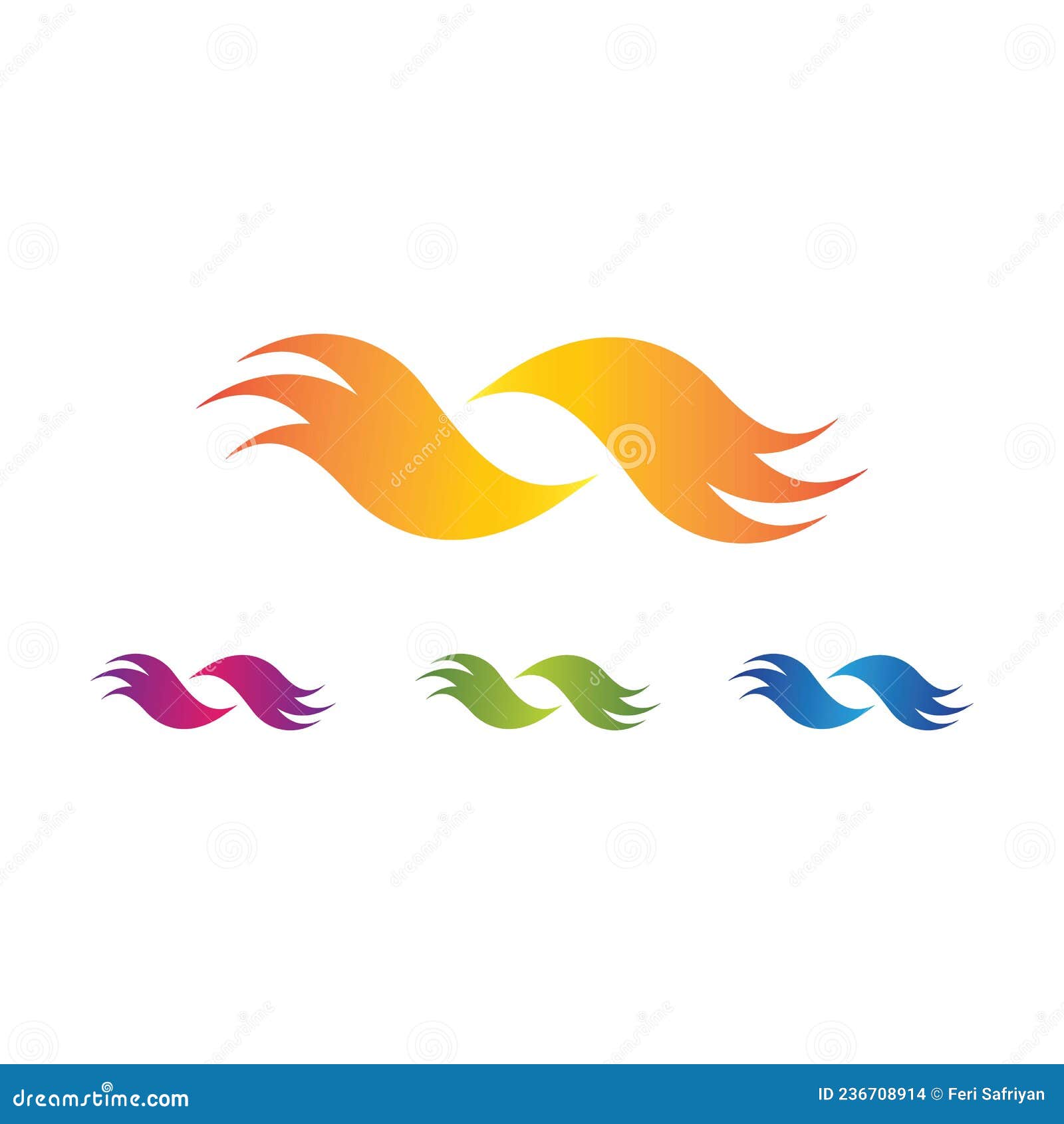 Wing logo vector icon stock vector. Illustration of decoration - 236708914