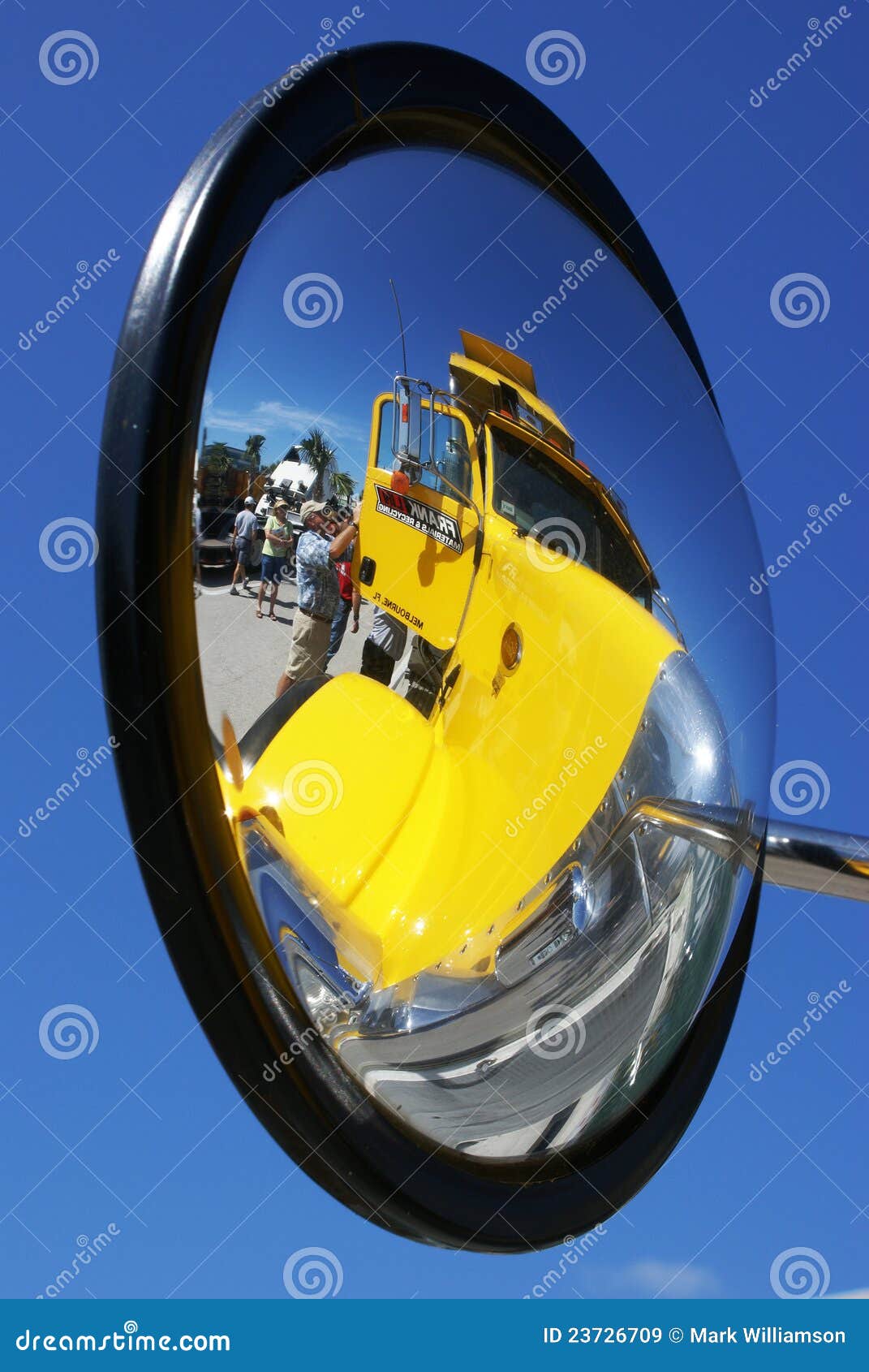Wing mirror reflection editorial stock image. Image of beach - 23726709