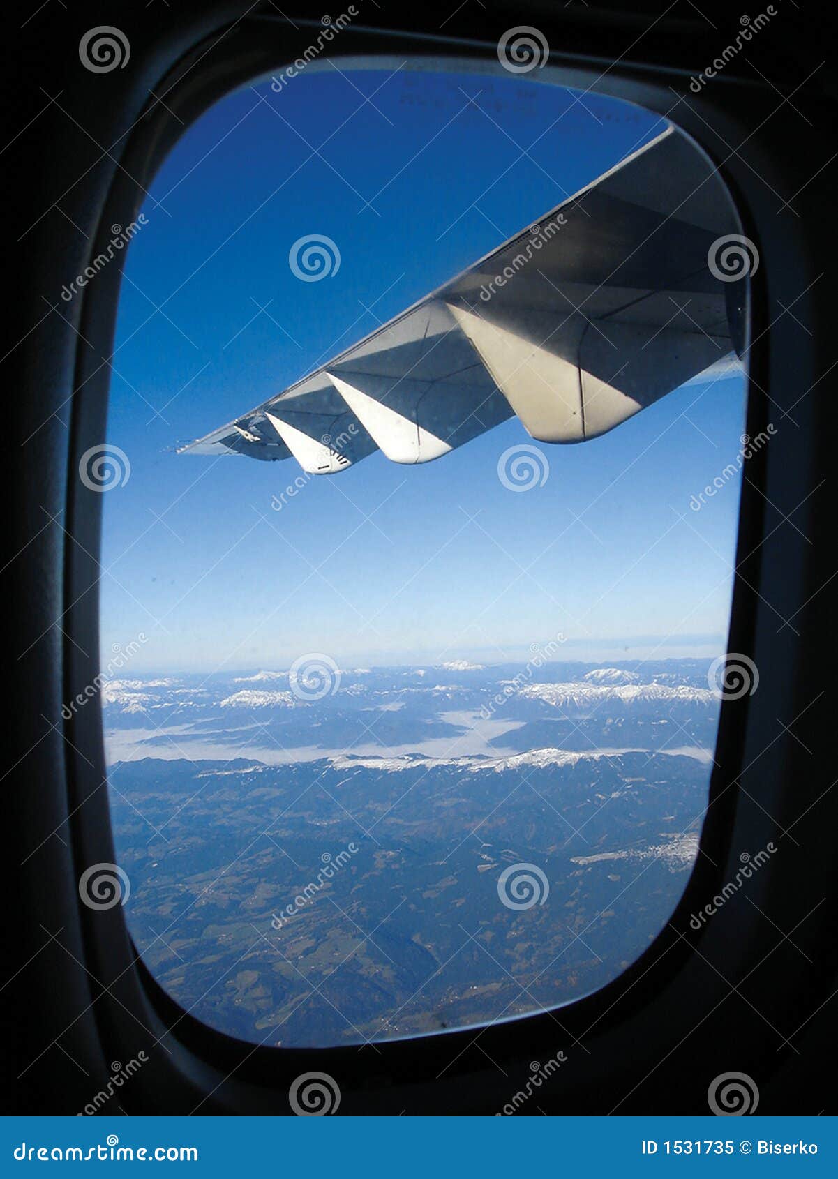 Wing over mountain stock image. Image of aviation, control - 1531735